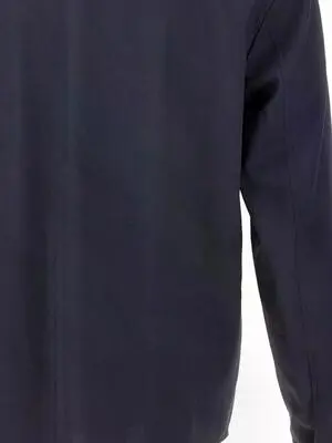 BARBA NAPOLI London Flap-pockets Button-down Virgin Wool Jacket - Blue