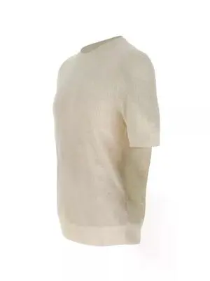 GRAN SASSO Woven Design Short Sleeve Sweatshirt