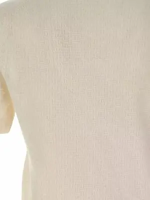 GRAN SASSO Woven Design Short Sleeve Sweatshirt