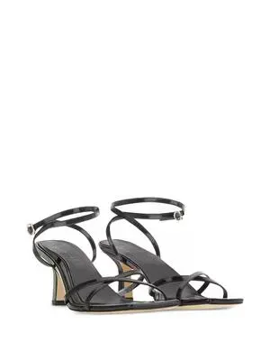 AeydĒ Criss-cross Strap Sandals - Black