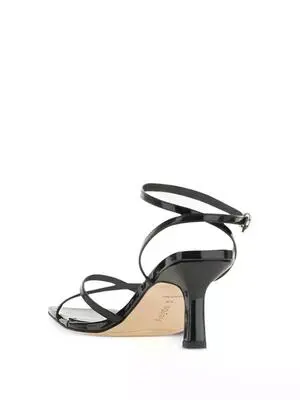 AeydĒ Criss-cross Strap Sandals - Black