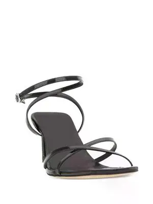 AeydĒ Criss-cross Strap Sandals - Black