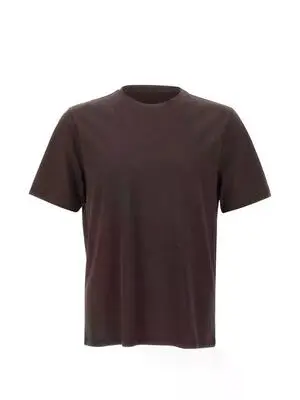 KANGRA Crew-neck Short-sleeve T-shirt - Brown