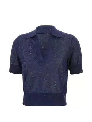 KANGRA Sequin V-neck T-shirt