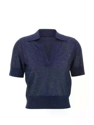 KANGRA Sequin V-neck T-shirt