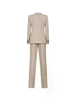 Tagliatore Pinstriped Double-breasted Suit - Neutrals
