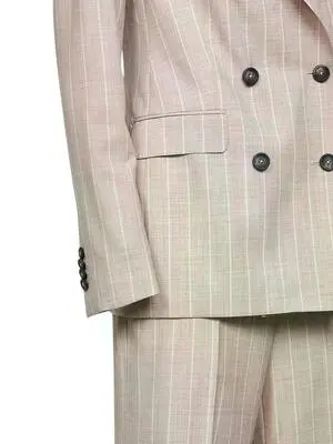 Tagliatore Pinstriped Double-breasted Suit - Neutrals