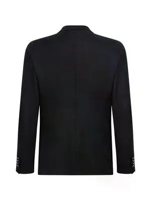 Tagliatore Double-breasted Peak-lapel Blazer - Black