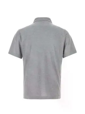 Brioni Melange Polo Shirt - Grey