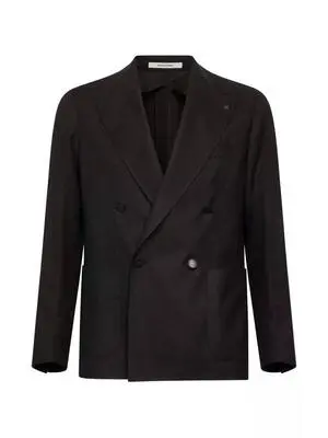 Tagliatore Double-breasted Peak-lapel Blazer - Brown