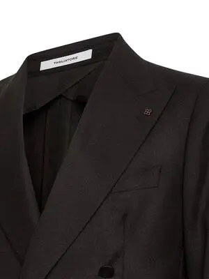 Tagliatore Double-breasted Peak-lapel Blazer - Brown