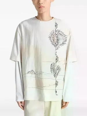 LEMAIRE Button Printed T-shirt