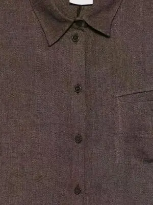 ALYSI Cropped Linen Shirt