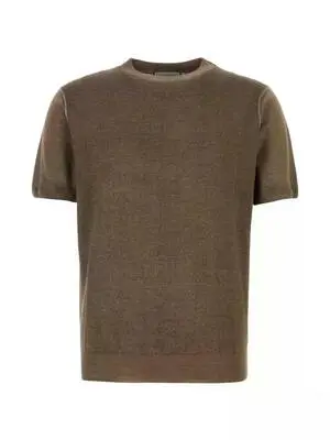 Canali Knitted T-shirt - Brown