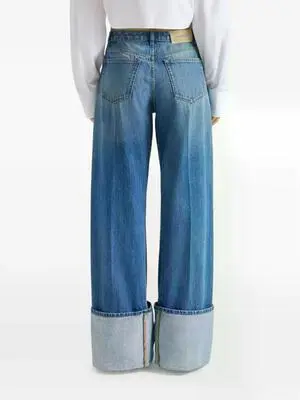 Givenchy Turn-up Cotton Jeans - Blue