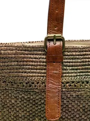 IBELIV Nomade Woven Raffia Tote Bag - Brown