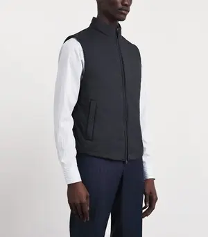 Herno Technical Gilet - Navy