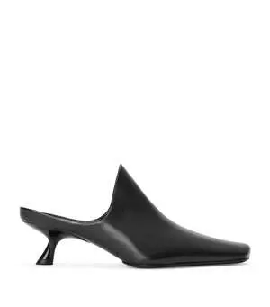 Loewe Leather Emily Heeled Mules 45 - Black