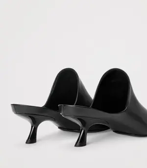 Loewe Leather Emily Heeled Mules 45 - Black