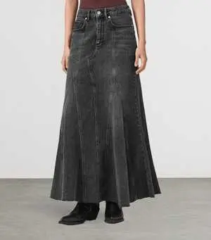 ALLSAINTS Alma Denim Maxi Skirt