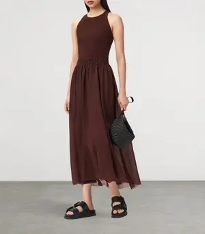 ALLSAINTS Ribbed Zenia Midi Dress