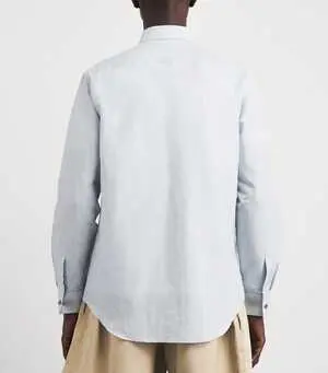 Paul Smith Cotton-linen Embroidered Oxford Shirt