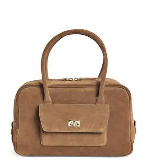 Sandro Suede Ezmeh Shoulder Bag - Brown