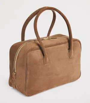 Sandro Suede Ezmeh Shoulder Bag - Brown