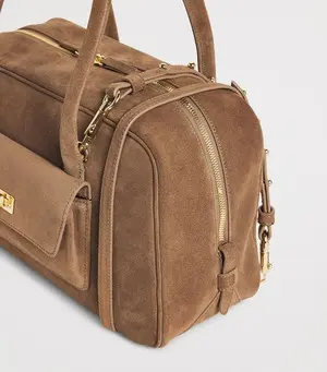 Sandro Suede Ezmeh Shoulder Bag - Brown