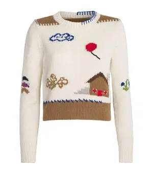 MOTHER Cotton-blend Shrunken Sweater