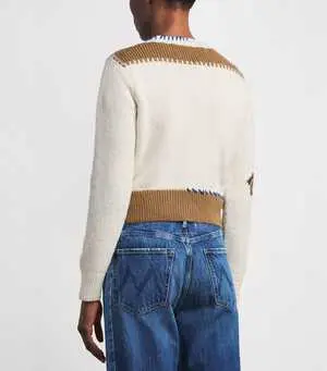 MOTHER Cotton-blend Shrunken Sweater