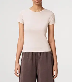 ALLSAINTS Organic Cotton Stevie T-shirt - Pink