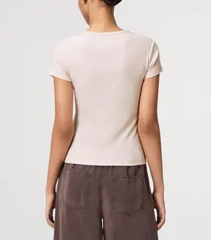 ALLSAINTS Organic Cotton Stevie T-shirt - Pink
