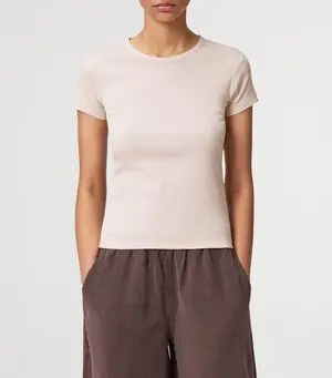 ALLSAINTS Organic Cotton Stevie T-shirt - Pink