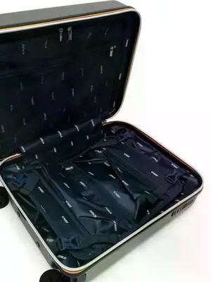 K-WAY Embossed Logo Suitcase - Green
