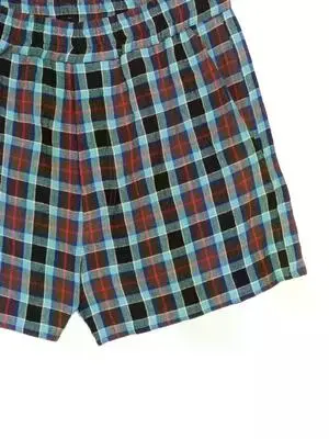 NAMACHEKO Leonida Checked Shorts