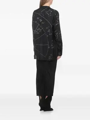 Rick Owens Printed V-neck Shirt