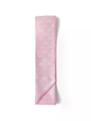 Prada Jacquard Silk Tie - Pink