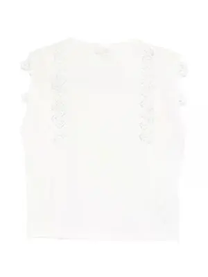 Liu Jo Lace Rhinestone T-shirt - Neutrals