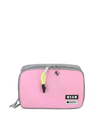 MSGM Zip Detail Travel Accessory - Grey