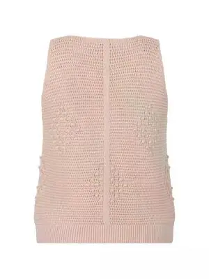 SLOWEAR Crochet V-neck Top