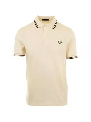 Fred Perry Striped-collar Polo - Neutrals