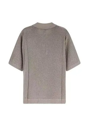 REPRESENT Open-knit Polo Shirt