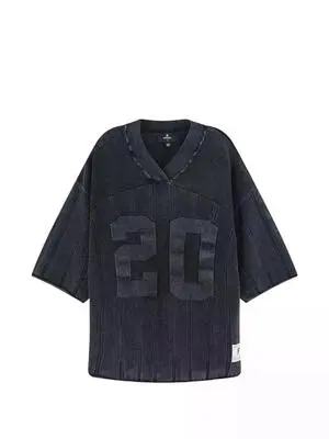 REPRESENT Ribbed V-neck Oversized T-shirt