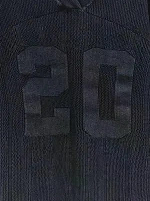 REPRESENT Ribbed V-neck Oversized T-shirt