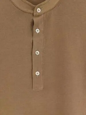 Corneliani Collarless Shirt - Brown