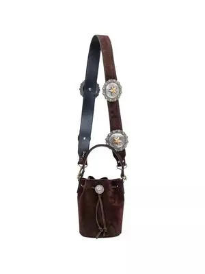 KATE CATE Star-motif Bucket Bag - Brown