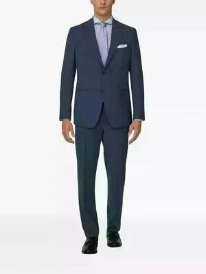 Boggi Milano Single-breasted Blazer - Blue