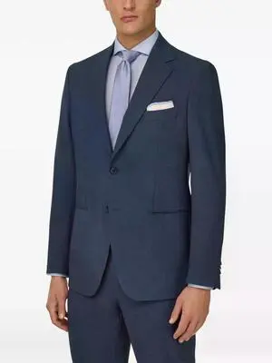 Boggi Milano Single-breasted Blazer - Blue