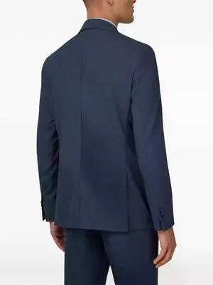 Boggi Milano Single-breasted Blazer - Blue